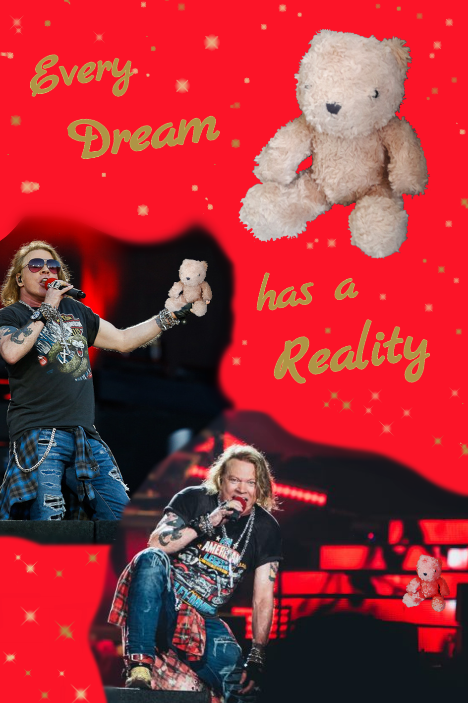 De droom komt uit!! Beertje Puux mag mee naar Guns N Roses | Suzanne Beenackers